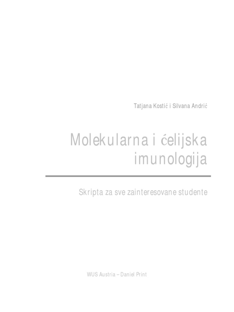 Molekularna I Celijska Imunologija - Skripta PDF | PDF