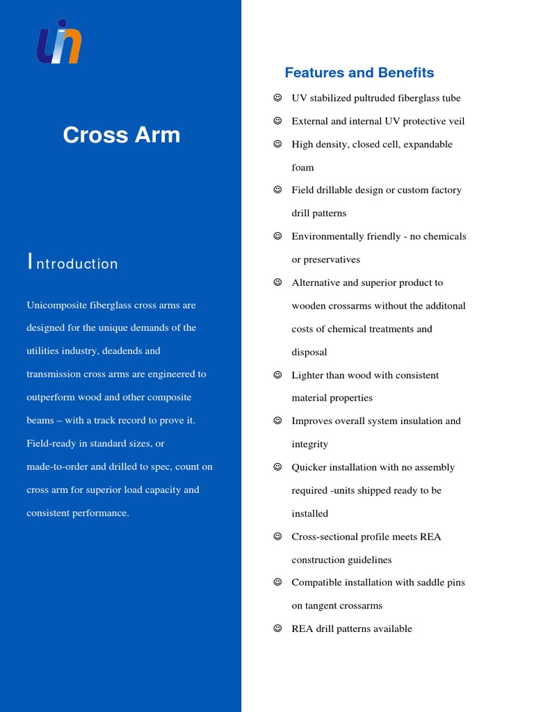 Fiberglass Cross Arms for Utilities | PDF | Electric Power Transmission ...