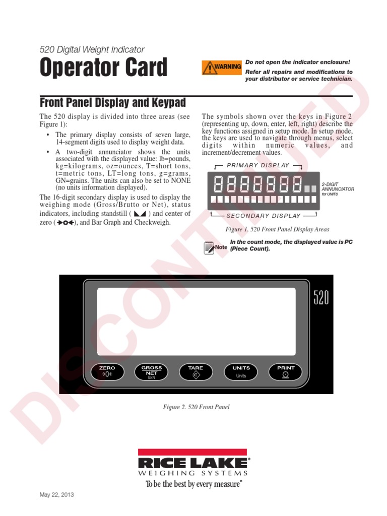 Operator Card: Discontinued | PDF | Electronic Engineering | Computer ...