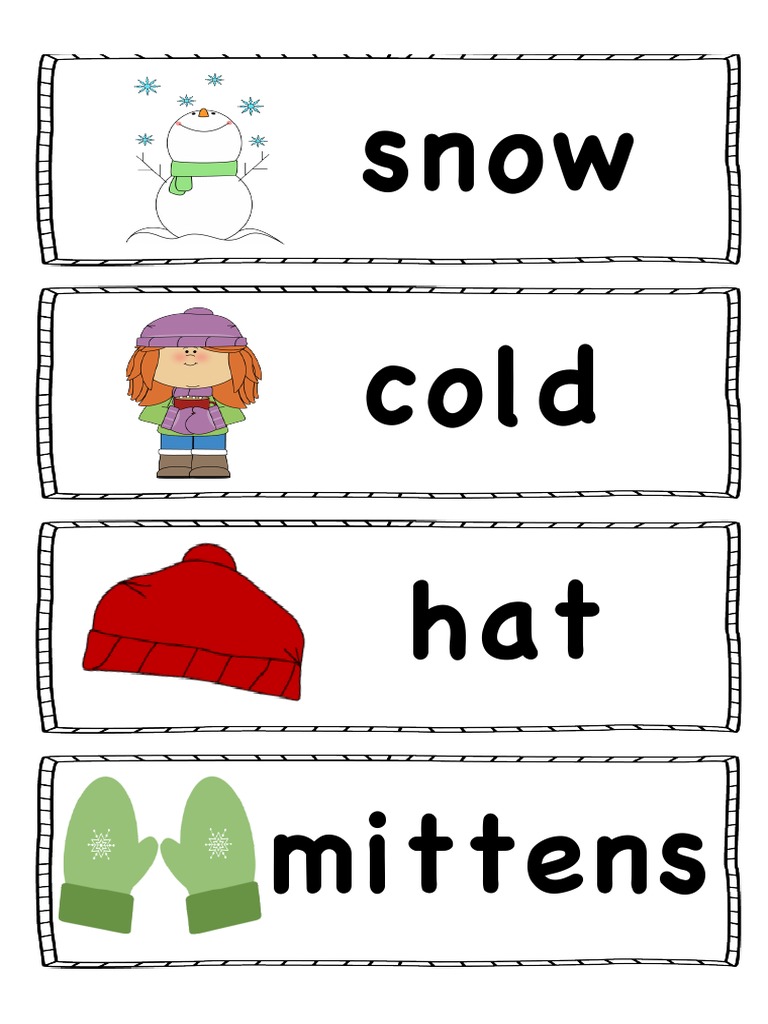 WinterWords Flashcards | PDF