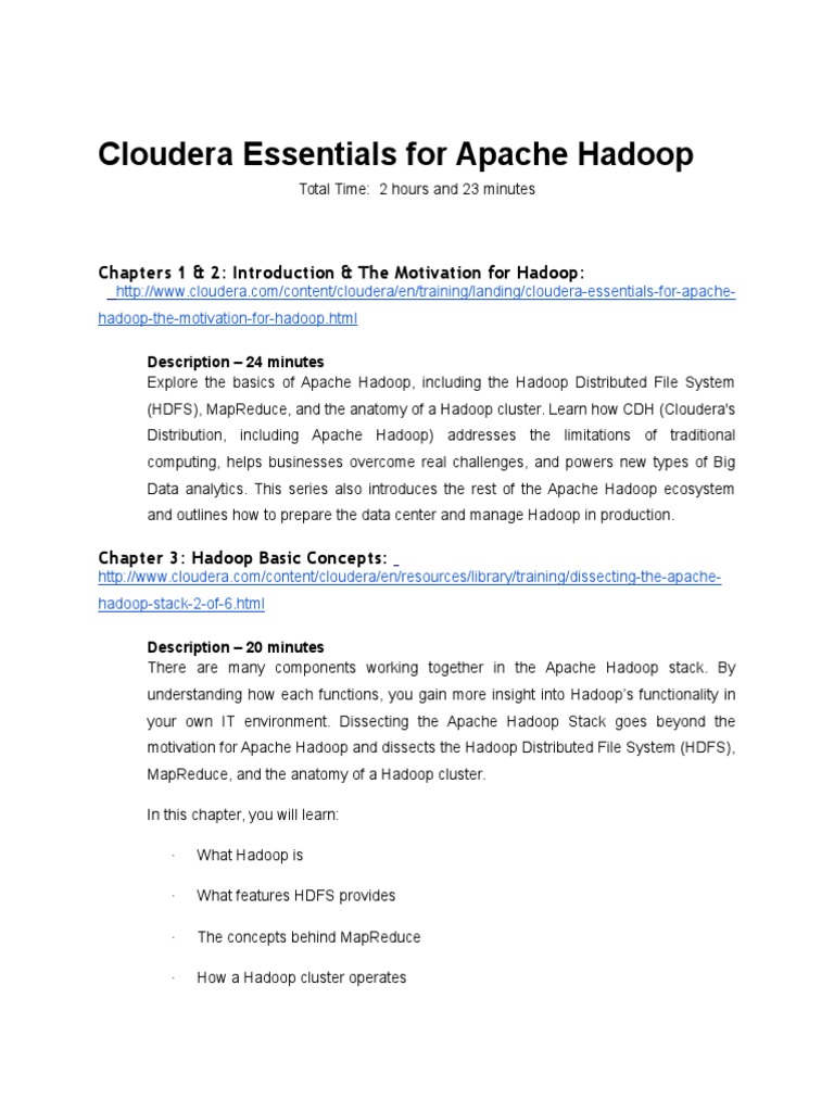 Cloudera Lab Preparation | PDF | Apache Hadoop | Big Data