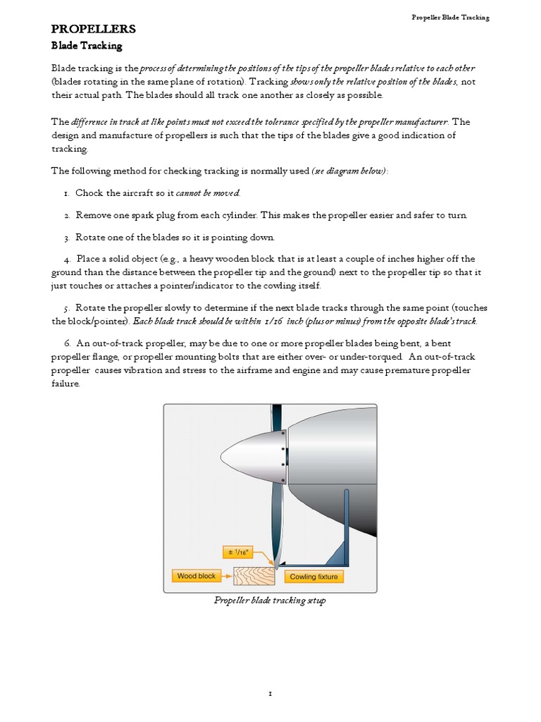 Propeller Blade Tracking PDF | PDF