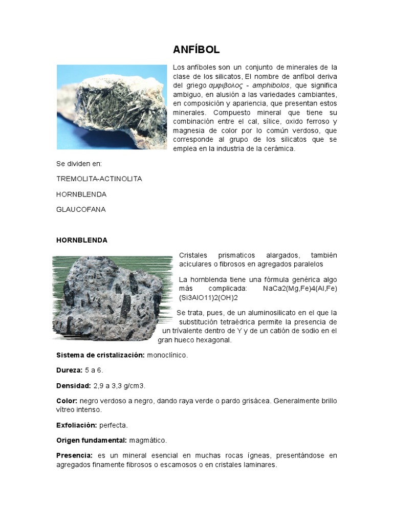 Anfíbol | PDF