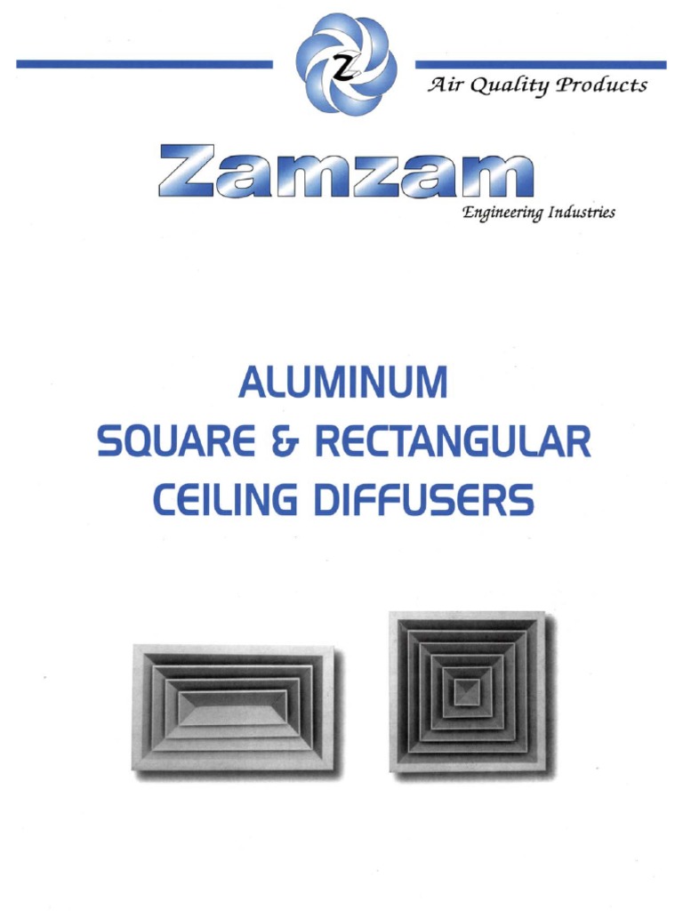 Zamzam - Ceiling Square & Rectangular Diffusers ## | PDF