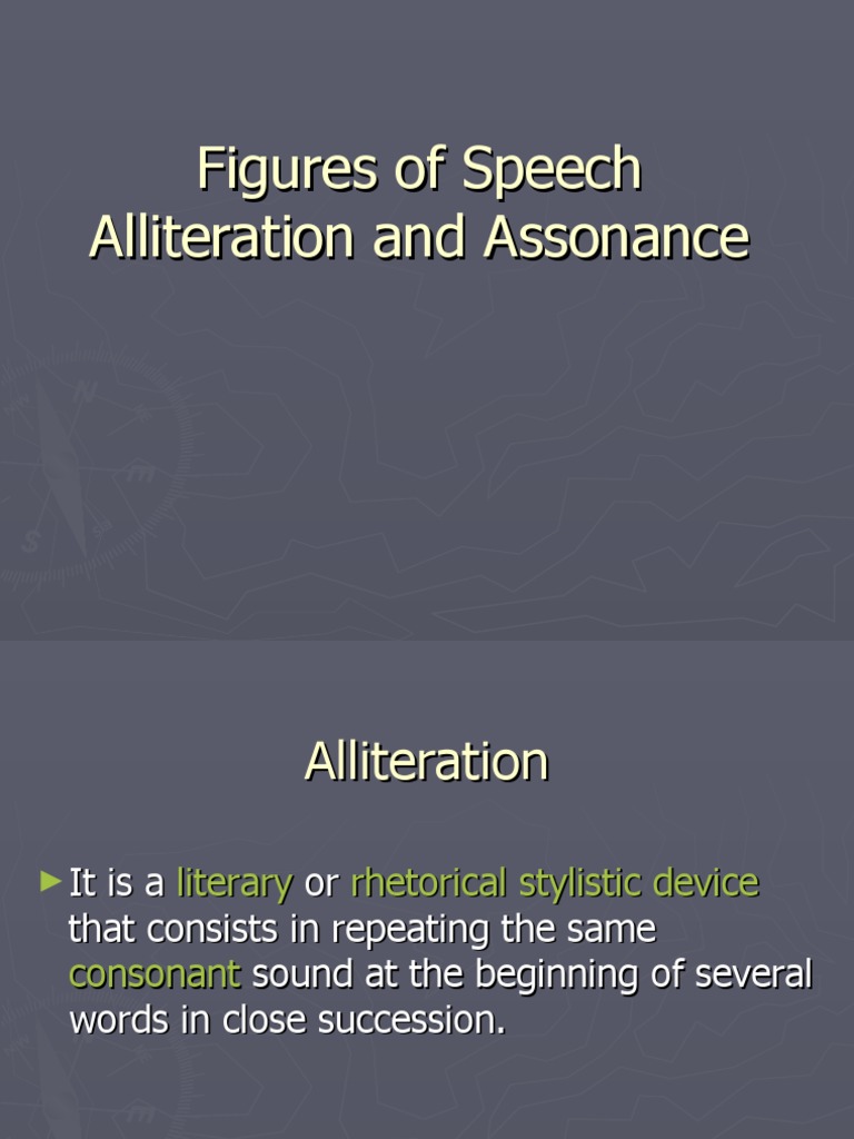 Figures of Speech Alliteration and Assonance | PDF | Poetry | Poetic ...