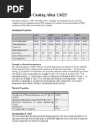 LM25 Aluminium Casting Alloy (Al Ð Si7Mg) : Chemical Composition | PDF ...