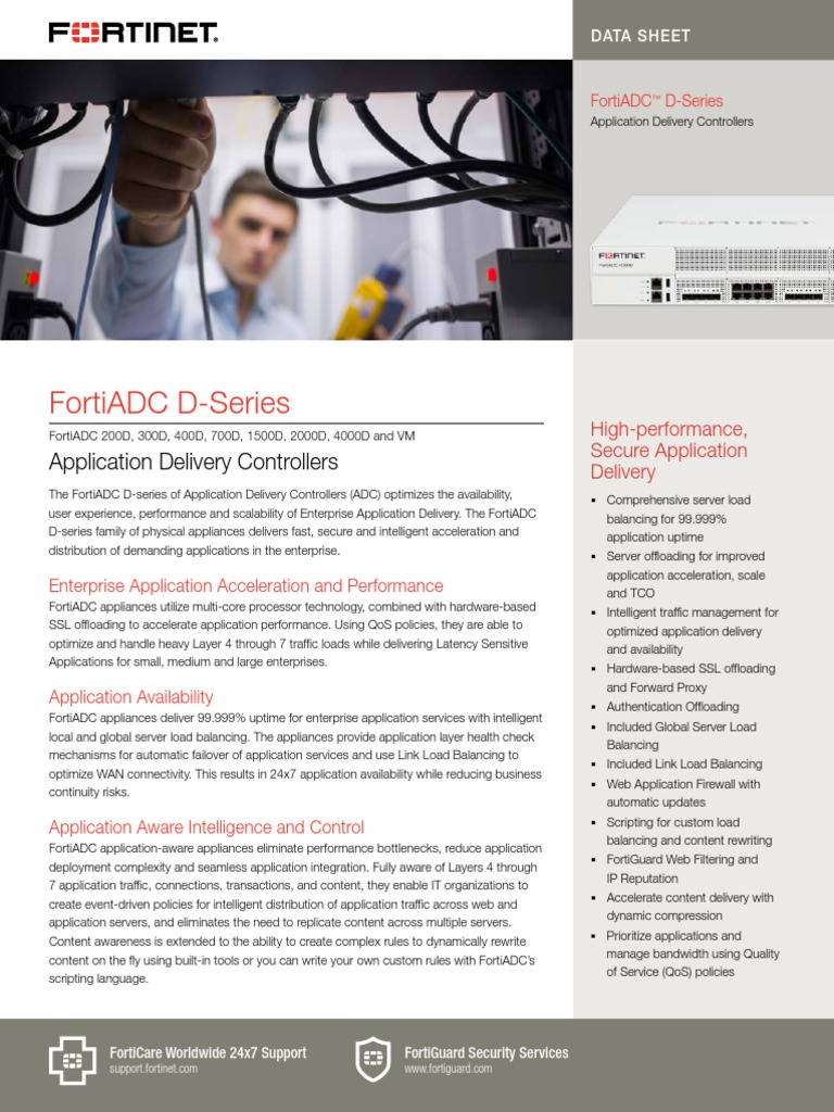 Forti ADC | PDF | Proxy Server | Load Balancing (Computing)