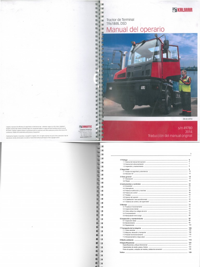 Kalmar TR618i Manual Operador | PDF