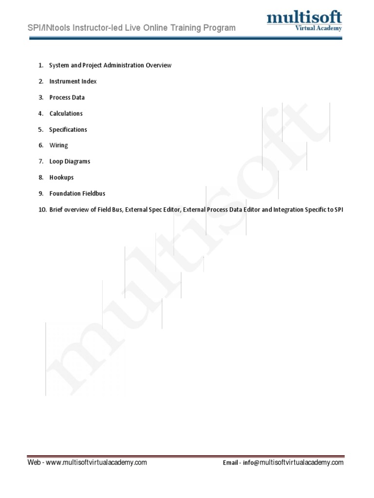 Spi Intools Course Content | PDF