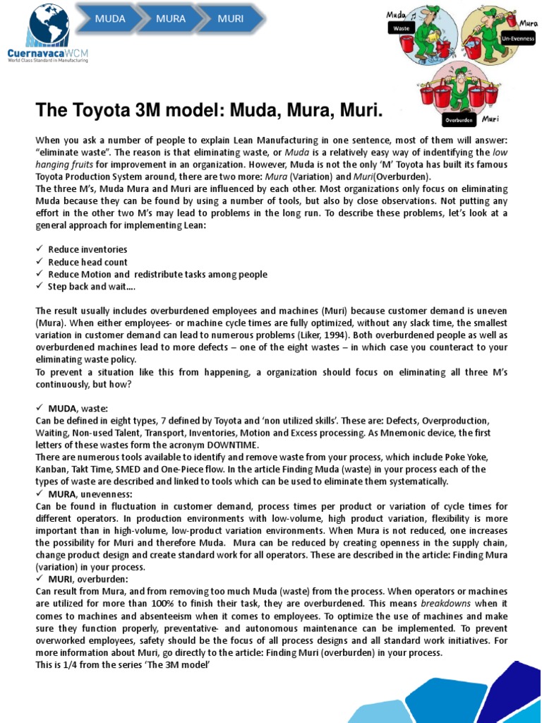 Muda Mura Muri Completo | PDF | Lean Manufacturing | Process Management