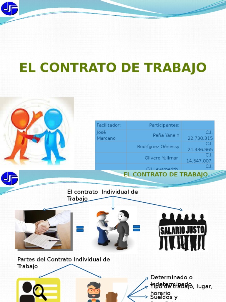 Exposición Contrato Del Trabajo | PDF | Derecho laboral | Instituciones sociales