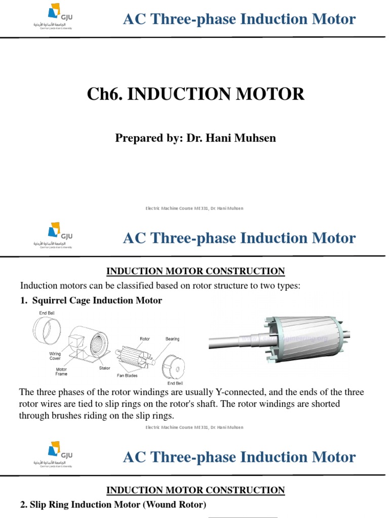 AC Three-Phase Induction Motor | PDF | Electrodynamics | Machines