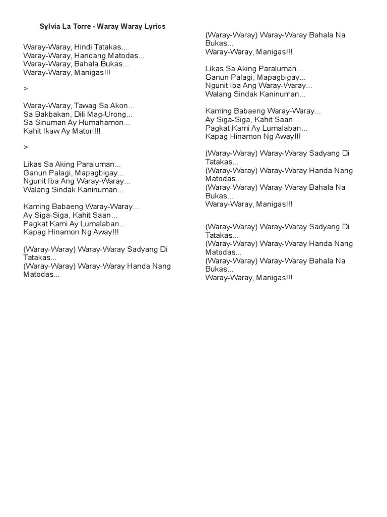 Waray Waray | PDF