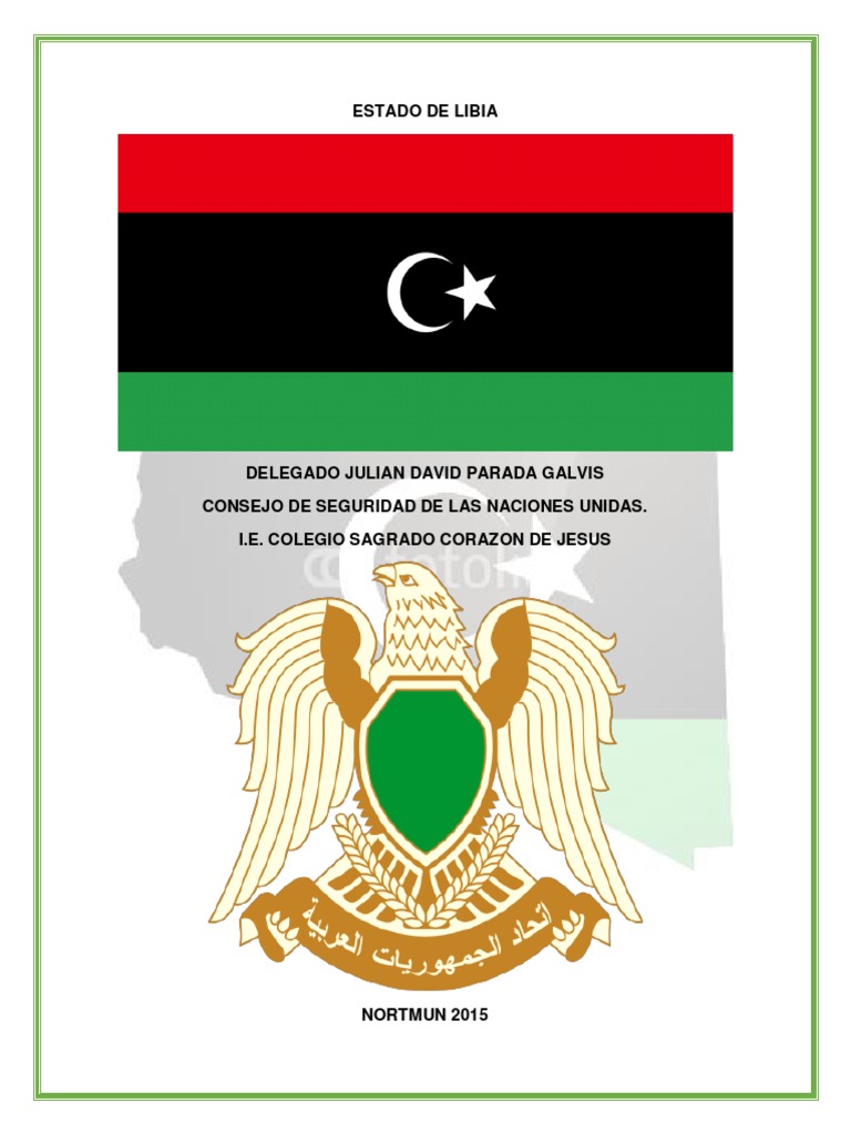 Estado de Libia - Portafolio Modelo Onu | PDF | Naciones Unidas | Relaciones Internacionales