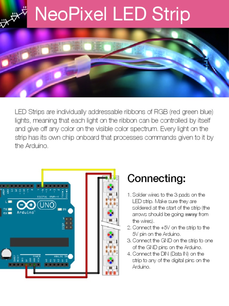 NeoPixel LED Guide for Arduino Users | PDF | Teaching Methods & Materials