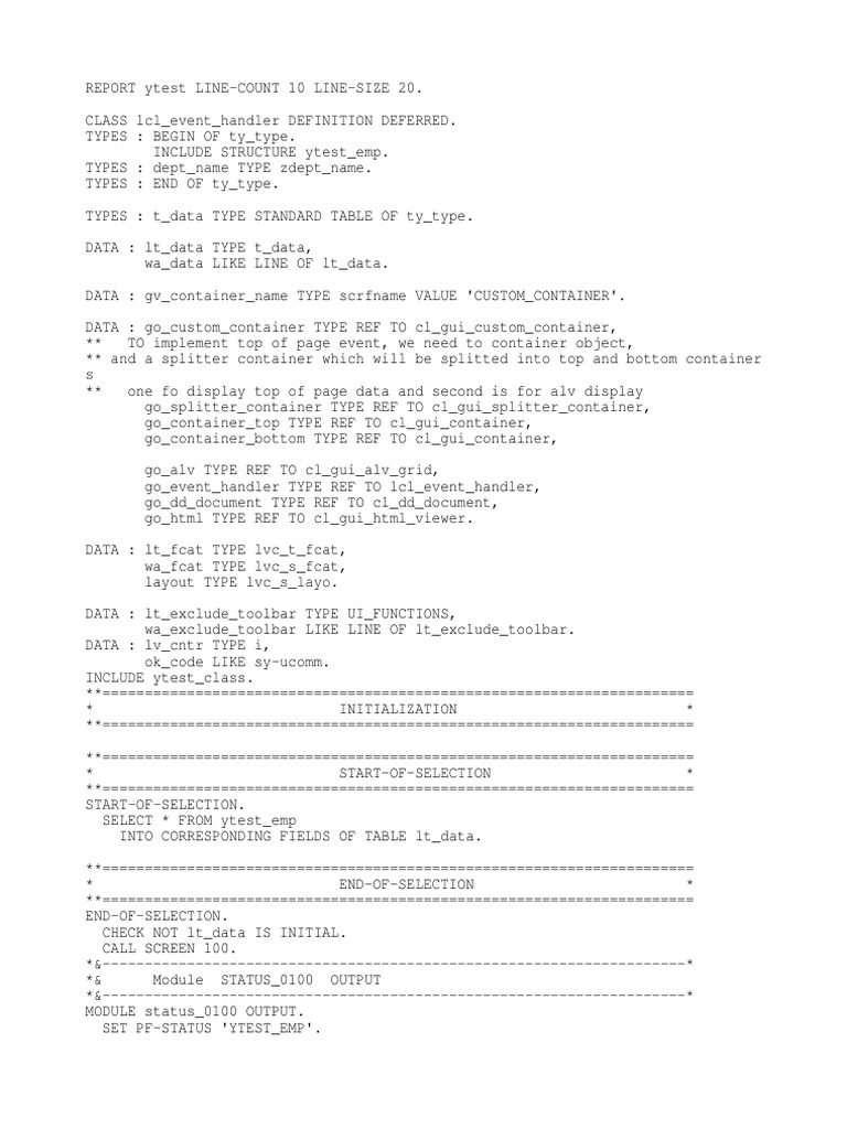 Top of Page in Alv Oops | PDF | Programming Paradigms | Areas Of ... Top of Page in Alv Oops | PDF | Programming Paradigms | Areas Of ...