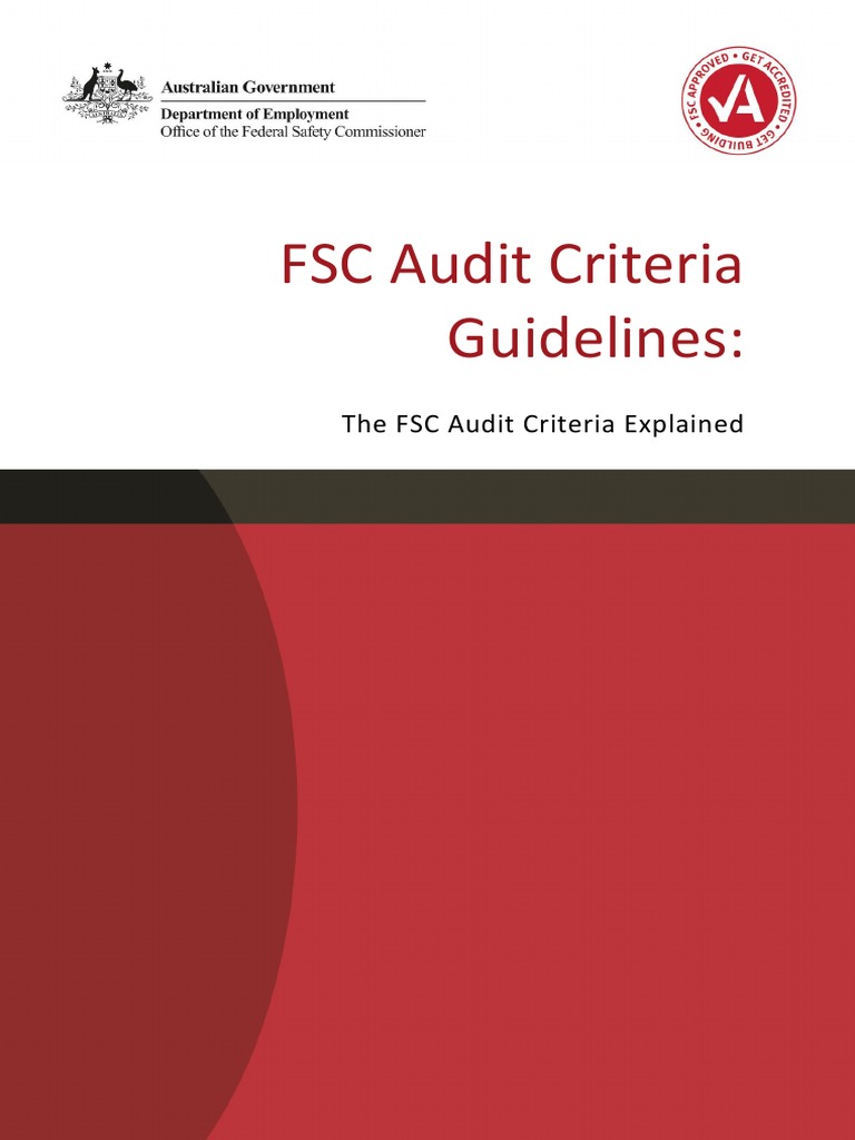 FSC Audit Guidelines | Audit | Risk
