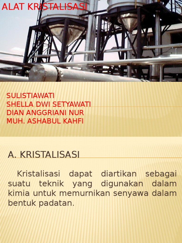 Alat Kristalisasi | PDF