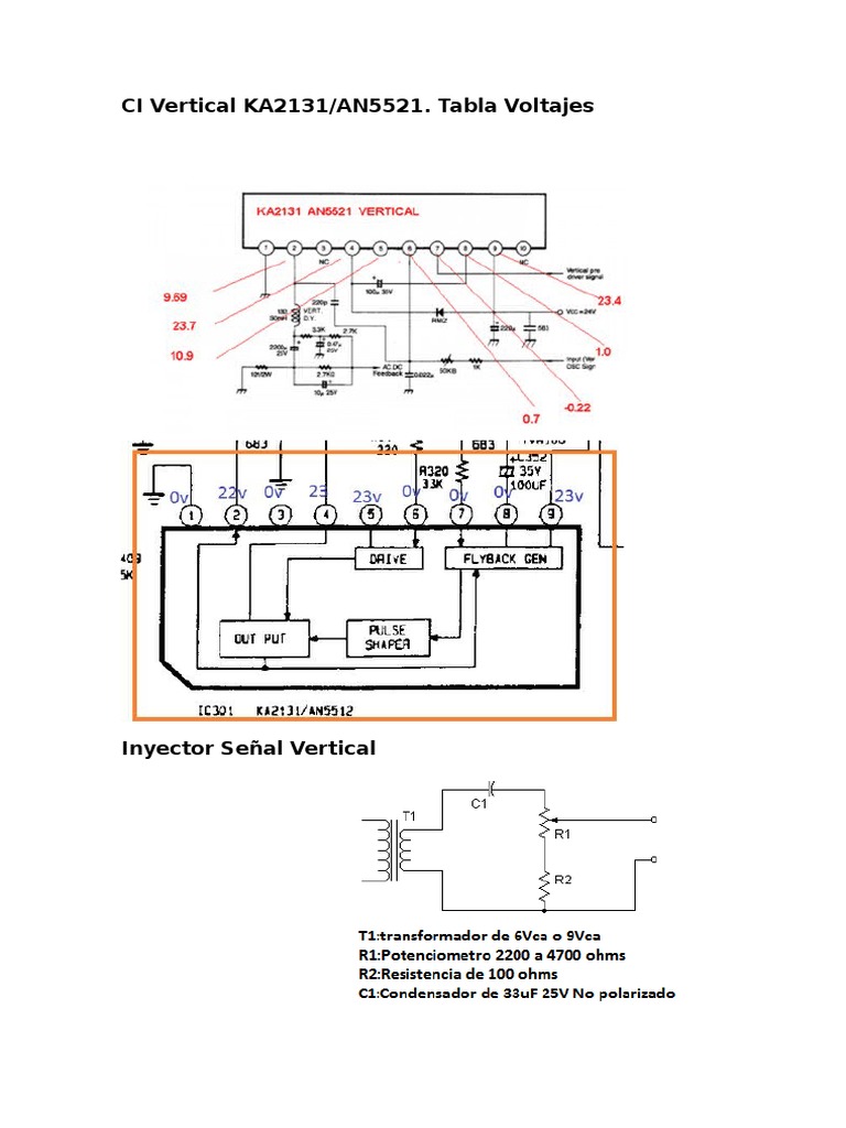 CI Vertical KA2131 | PDF | Circuito integrado | Electrónica