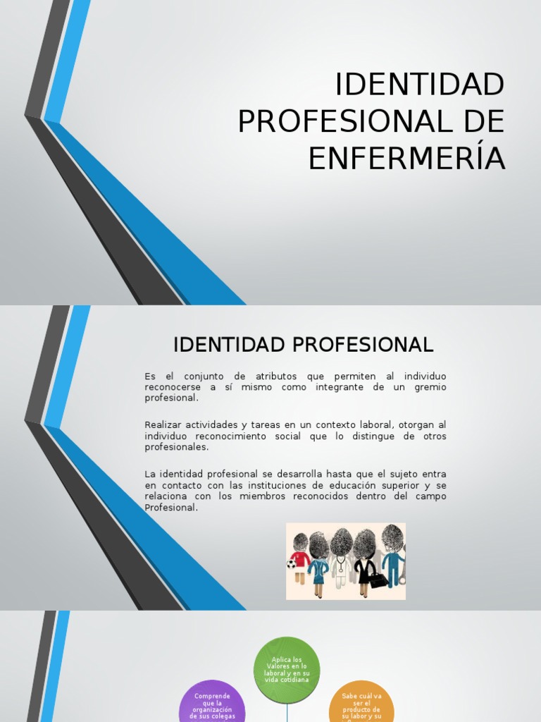 Identidad Profesional de Enfermería | Enfermería | Conocimiento