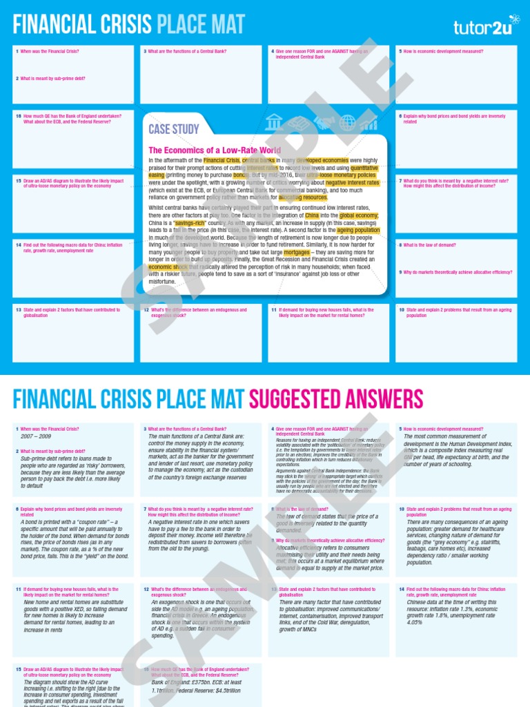 A Level Economics Synoptic Revision Mats Vol1 Sample | PDF | Central ...
