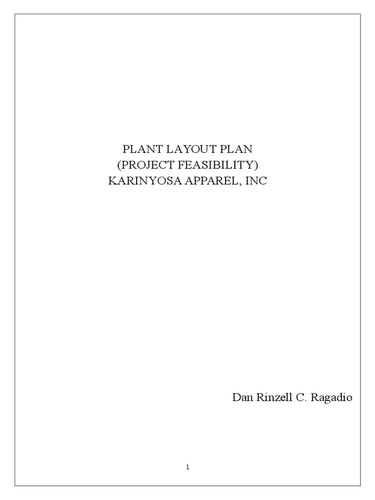 Garment Industry Department S Plant Layout and Material Handling | PDF ...