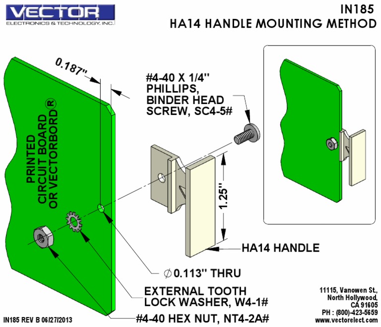 HA14 Handle Mounting Specifications | PDF