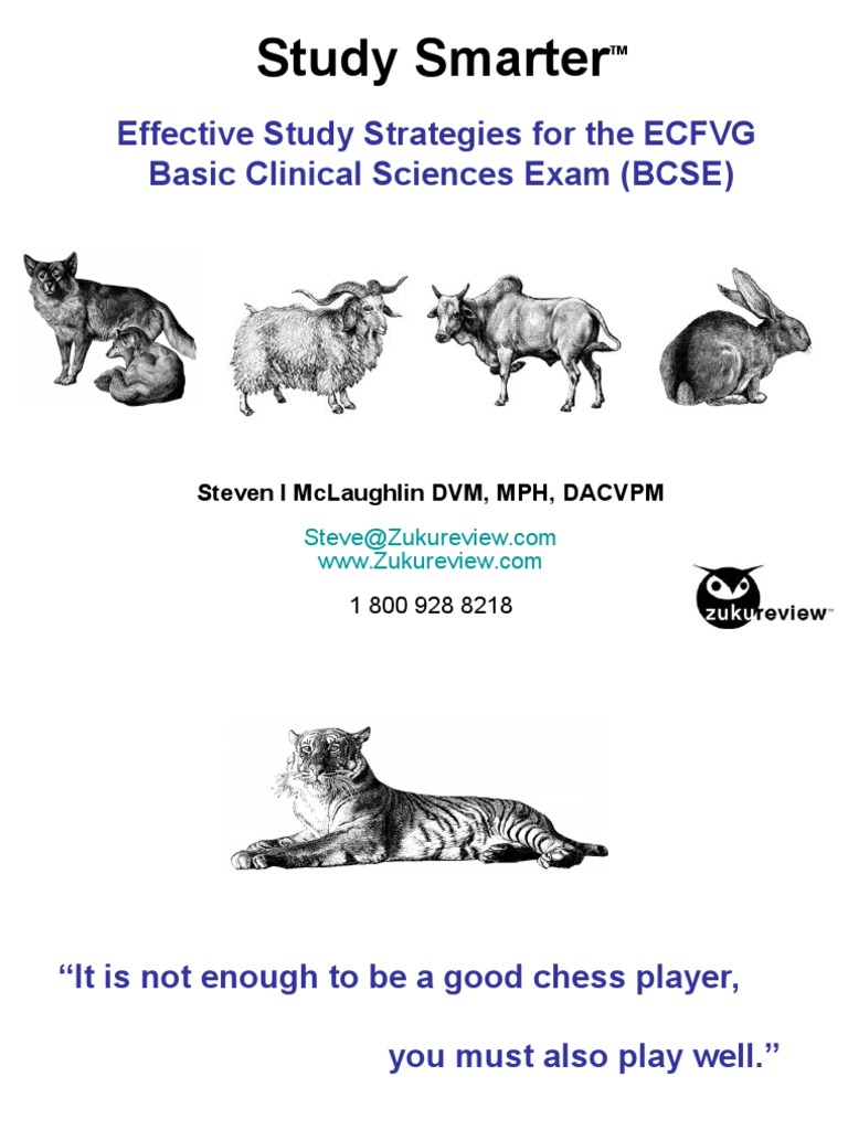 BCSE Study Strategies Zuku Review | PDF | Veterinary Physician | Medicine