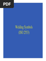 ISO 2553 Weld Symbols | PDF | Welding | Construction