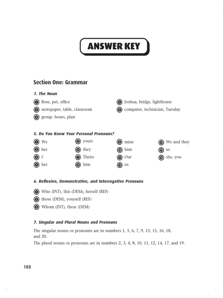 Key The Grammar Teachers Activity | PDF | Part Of Speech | Grammatical ...