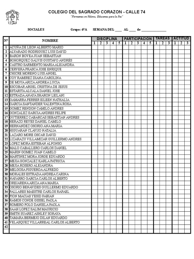 Planilla de Control | PDF