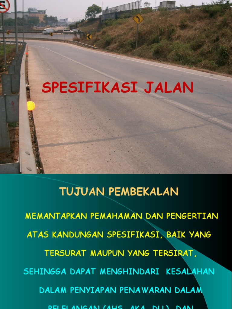 Spesifikasi Jalan | PDF