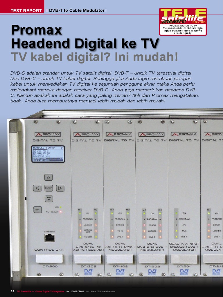 TV Kabel Promax PDF | PDF | Griya & Taman | Teknologi & Rekayasa