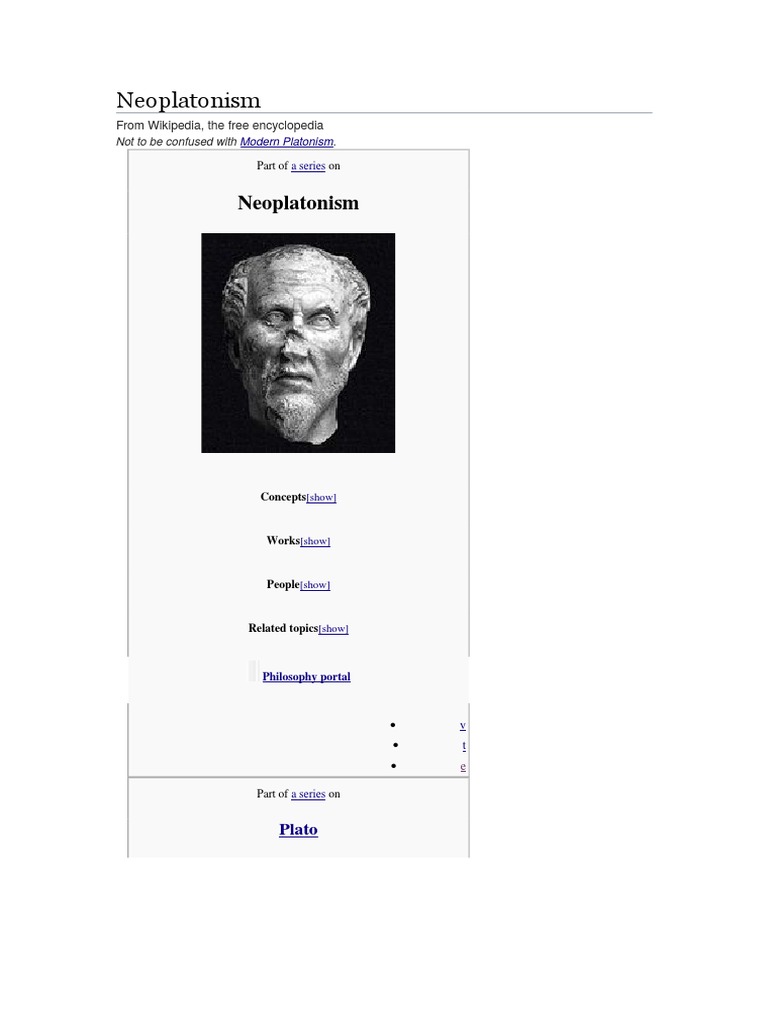Neoplatonism | PDF | Neoplatonism | Nous