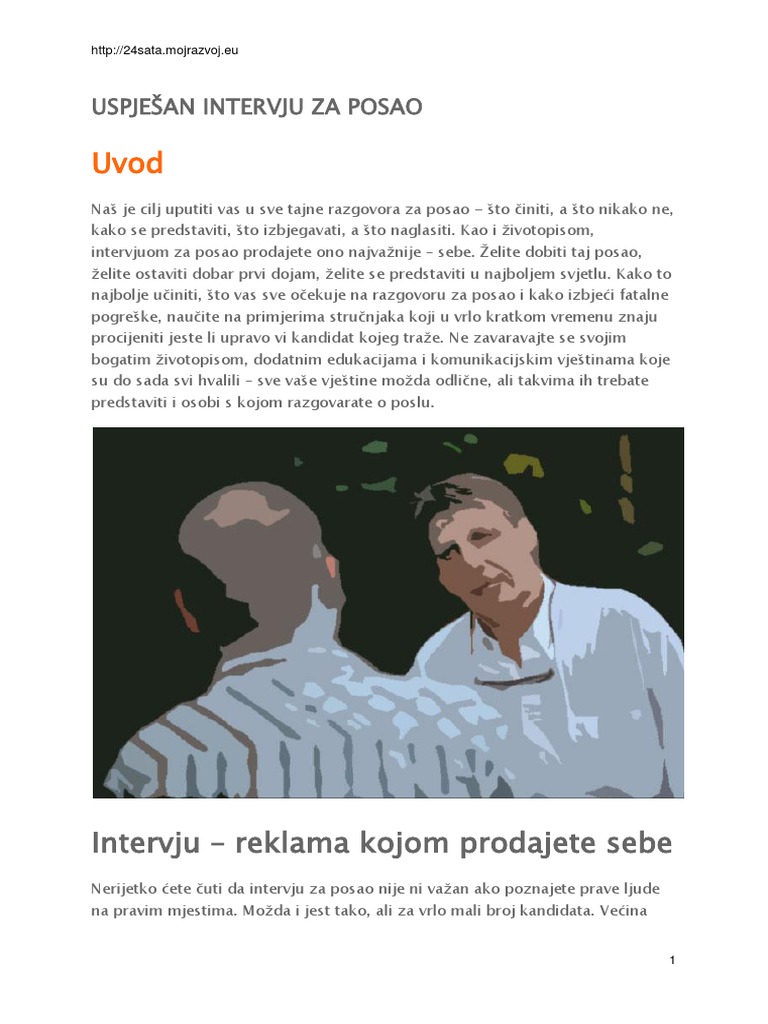 Intervju Za Posao PDF | PDF