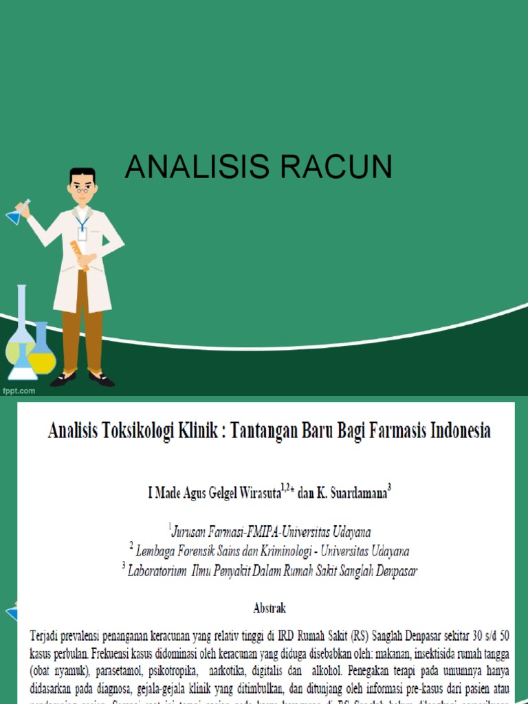 Analisis Racun dan Toksikologi Klinik | PDF | Kesehatan Holistik ...