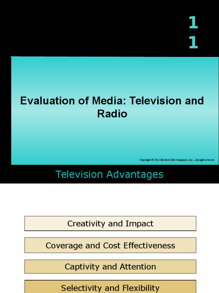 Evaluation of Media: Television and Radio | PDF | Television ...