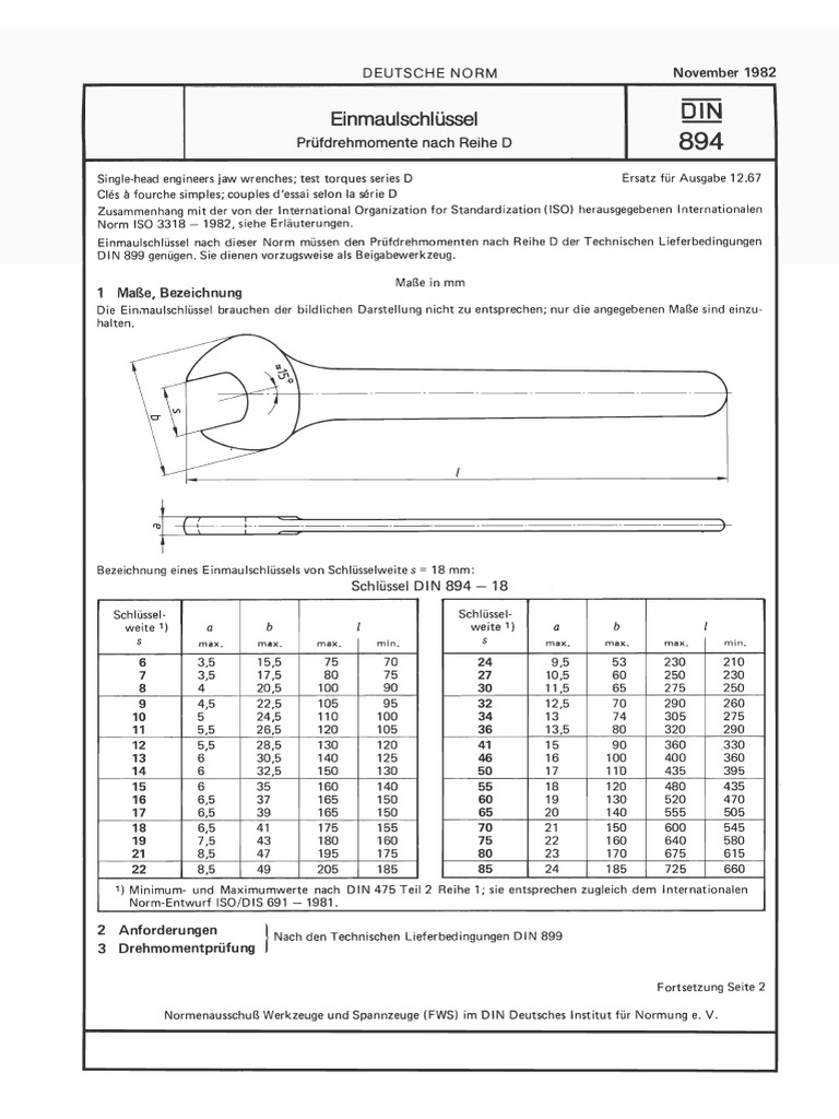 Din 894 1982-11 | PDF