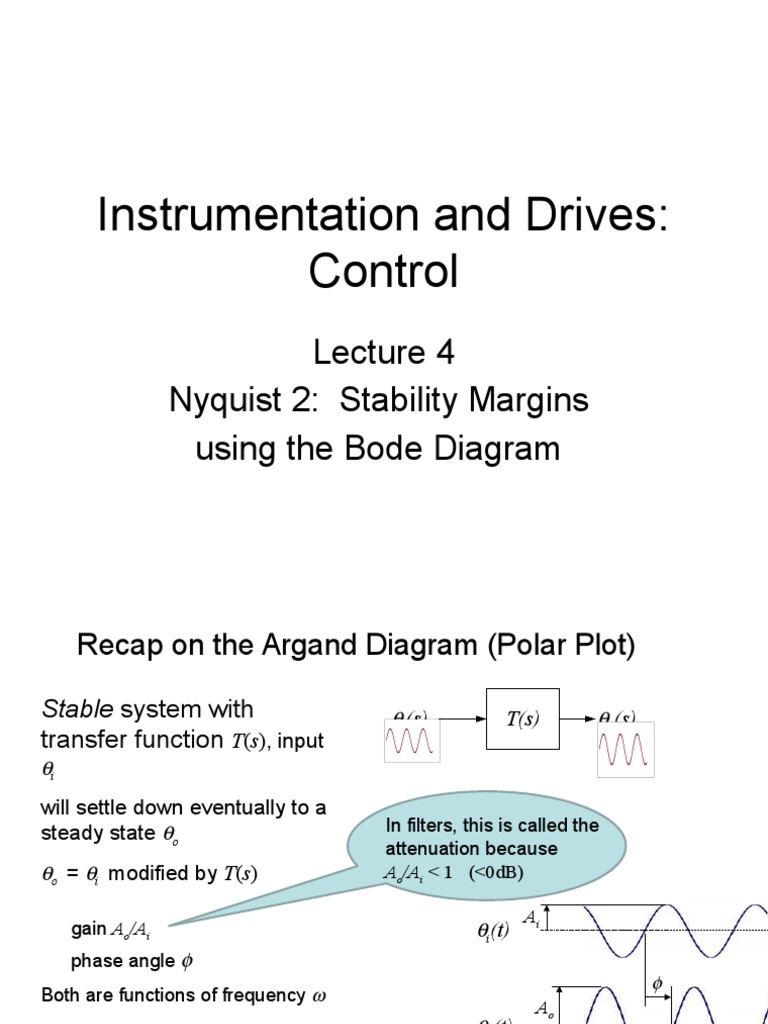 Nyquist Stability Margins via Bode Plot | PDF | Control Theory ...
