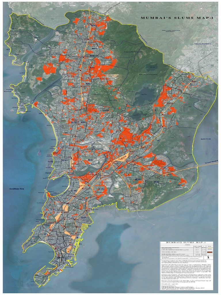 Mumbai's Slums Map | Download Free PDF | Mumbai | Settlement Geography
