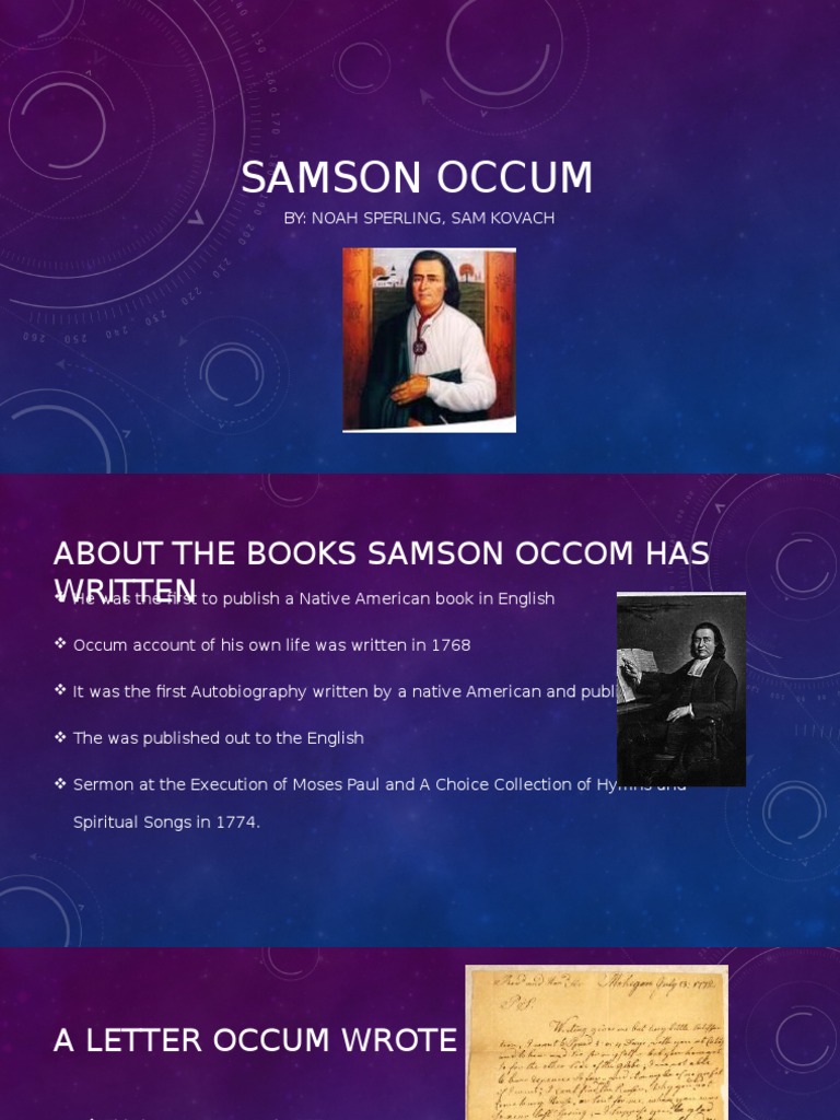 Samson Occom: First Native American Author | PDF