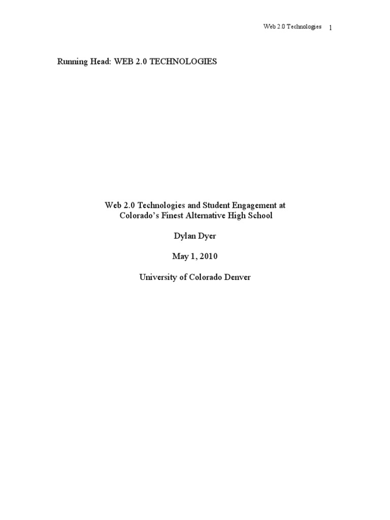 Final Report - Dyer | PDF | Web 2.0 | Motivation