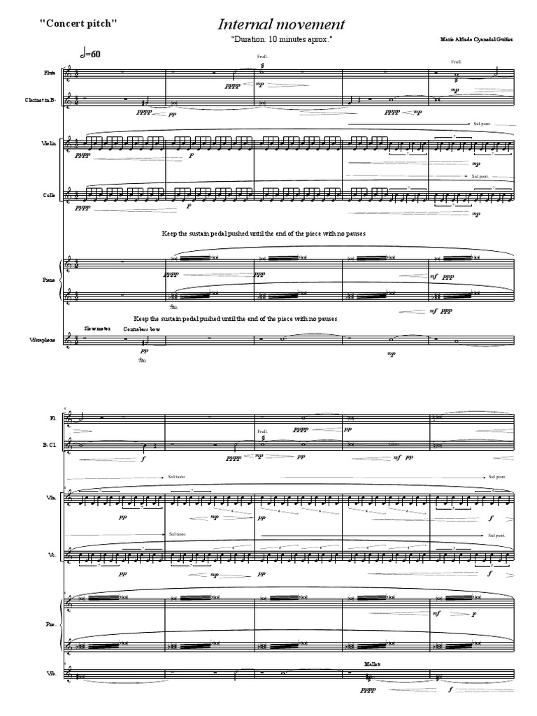 Internal Movement: "Concert Pitch" | PDF | Keyboard Instruments | Sound ...