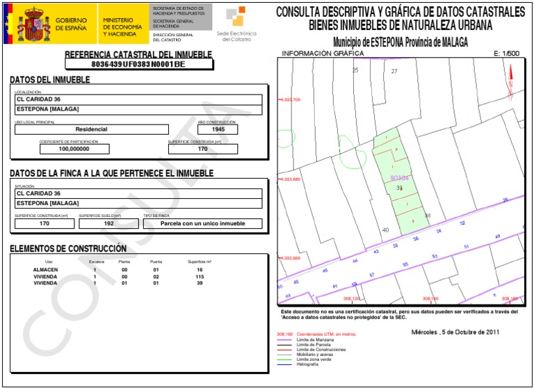 Ficha Catastral | PDF