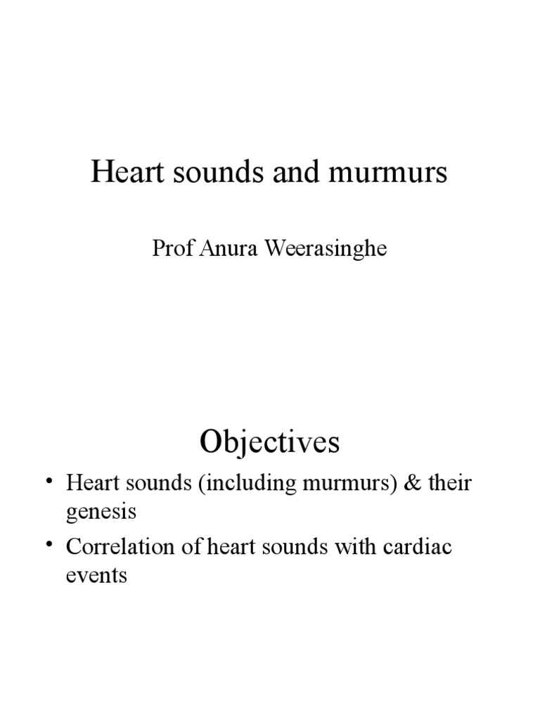 Understanding Heart Sounds and Murmurs: A Guide to Cardiac Auscultation ...