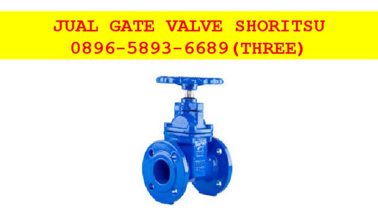 (Three), Jual Gate Valve Shoritsu | PDF