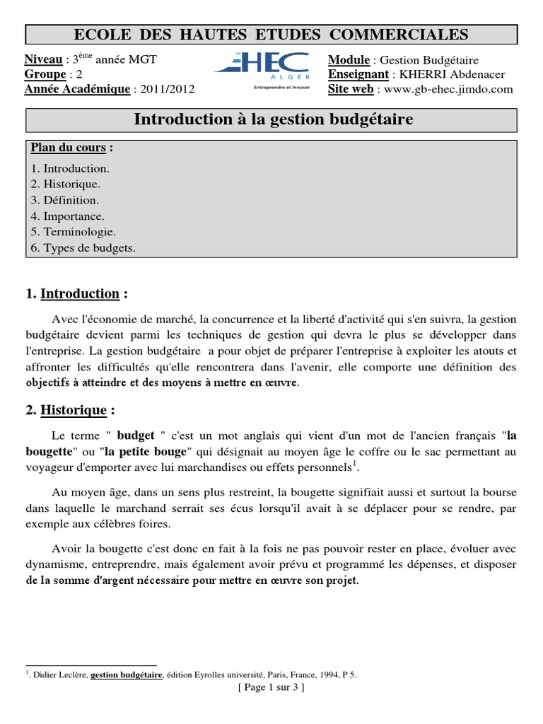 Cours 01 PDF | PDF