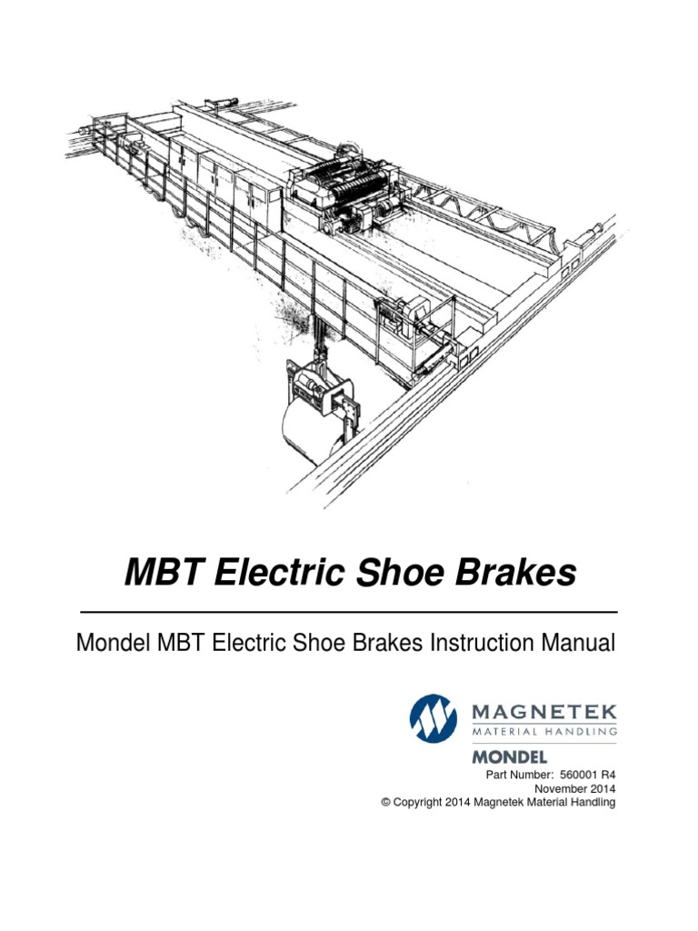 Magnetek Mondel MBT Brakes | PDF | Brake | Actuator