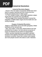 JNU Exam: Industrial Revolution Stages | PDF