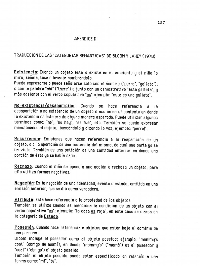 Categorias Semanticas Halley y Bloom | PDF